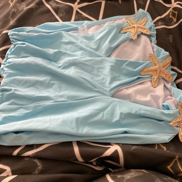 SHEIN | Swim | Shein Gold Metallic Bikini Set Both Included | Poshmark